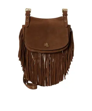 Ralph Lauren Solid Color Crossbody Bag - Brown