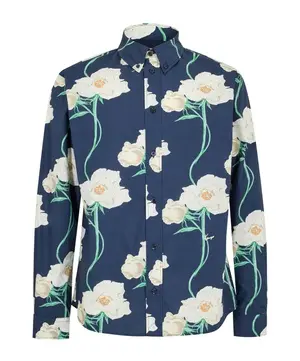 Kenzo Long-sleeve Printed Shirt - Blue