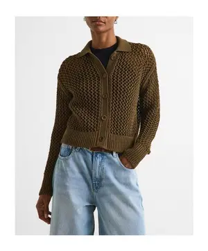Max Mara Wool Cardigan With Collared Neck