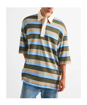 AMI Paris Loose Short-sleeve Polo Shirt - Green