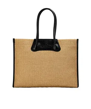 VIVIENNE WESTWOOD Simple Rattan Bag - Nude