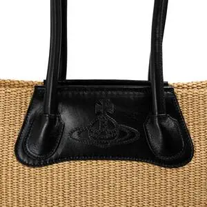 VIVIENNE WESTWOOD Rattan Tote Bag - Nude