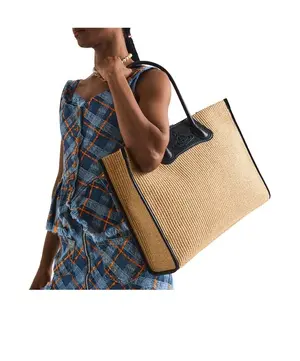 VIVIENNE WESTWOOD Rattan Tote Bag - Nude