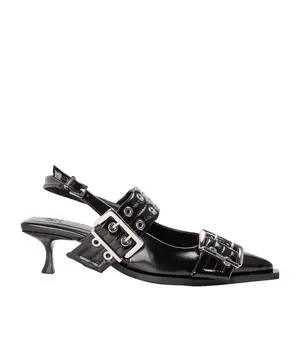 GANNI Buckled Heeled Sandals