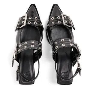 GANNI Buckled Heeled Sandals