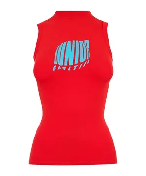 JEAN PAUL GAULTIER Knitted Vest - Red