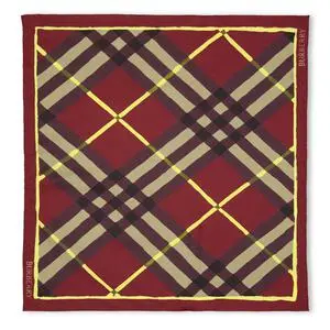 Burberry Diamond-shaped Silk Scarf