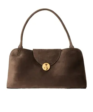Versace Solid Color Shoulder Bag - Green