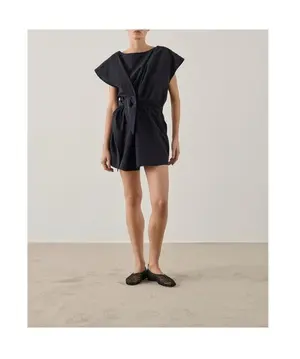Soeur Ruffled Top - Black