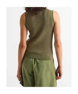 Varley Ribbed Knit Tank Top - Green