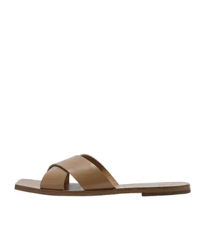 AeydĒ Strappy Flat Sandals - Brown