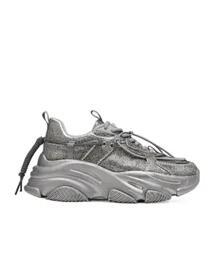 Steve Madden Embellished Glitter Dad Sneakers