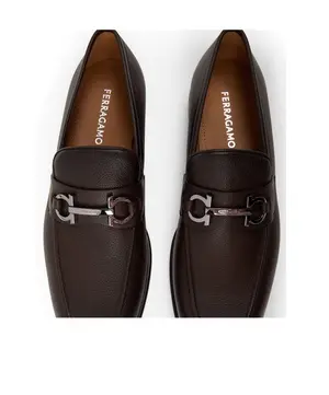 FERRAGAMO Grained Leather Loafer