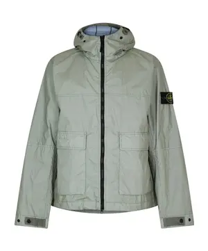 Stone Island Windproof Long Coat With Membrana Fabric