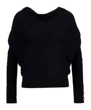 Barbour International Cowl Neck Batwing Sleeve Pullover