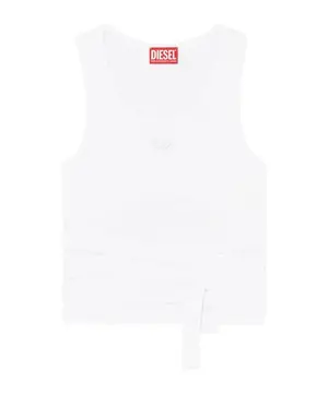 DIESEL® Strappy Wrap Crop Top - White