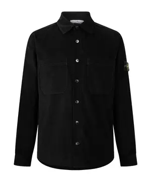 Stone Island Long-sleeve Button-front Shirt - Black