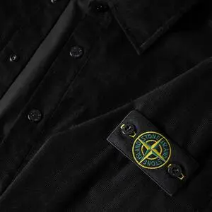 Stone Island Long-sleeve Button-front Shirt - Black