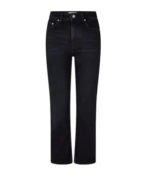 GANNI Betzy Cropped Straight Leg Jeans