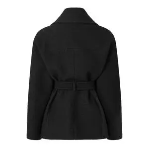 Balmain Short Wool Wrap Coat