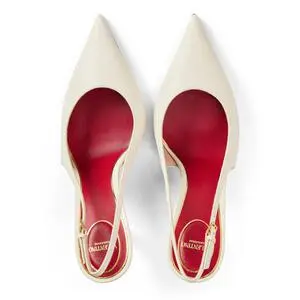 Valentino Garavani Slingback Stiletto Pumps In Smooth Leather