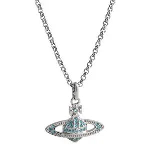 VIVIENNE WESTWOOD Crystal Saturn Orb Pendant Necklace