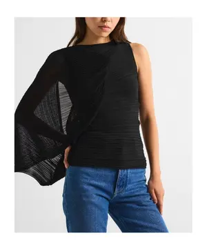 Balmain Solid Color Sleeveless Top