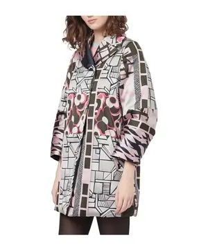 Emporio Armani Printed Hooded Coat