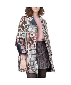 Emporio Armani Printed Hooded Coat
