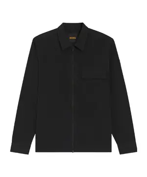 Hugo Boss Full-zip Shirt Jacket - Black