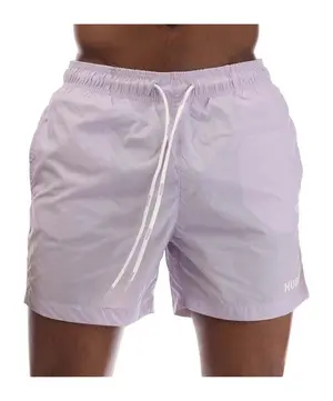 Hugo Boss Haiti Contrast Logo Swim Shorts - Purple