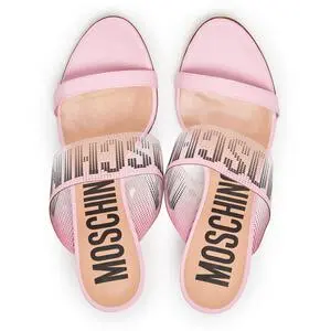 Moschino High Heel Mules With Logo Detailing