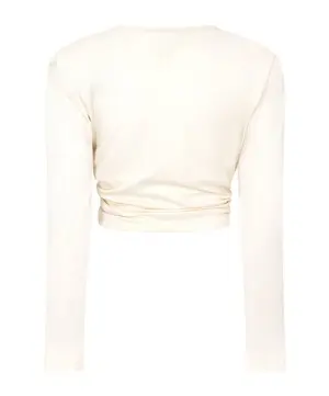 Magda Butrym Long-sleeve Knot Detail Shirt - White
