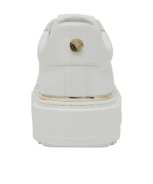 Steve Madden White Embossed Shoes