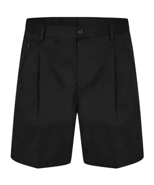 Dolce & Gabbana Draped Suit Shorts With Button Waist