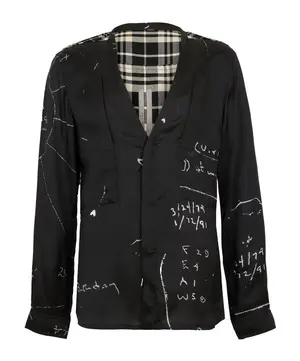 Rick Owens Patterned Long Sleeve Shirt