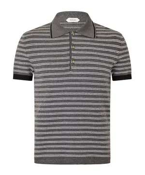 Versace Striped Polo Shirt