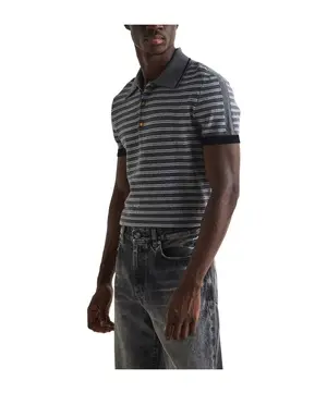 Versace Striped Polo Shirt