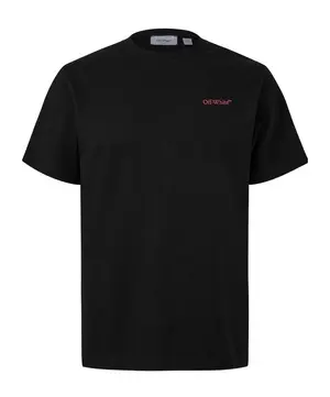 Off-White Crew Neck Short Sleeve T-shirt - Black