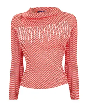 JEAN PAUL GAULTIER Long Sleeve Plaid T-shirt
