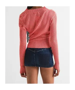 JEAN PAUL GAULTIER Long Sleeve Plaid T-shirt