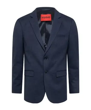 Hugo Boss Slim-fit Long-sleeve Blazer - Black