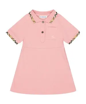 Burberry Short Sleeve Collared Dress - Pink