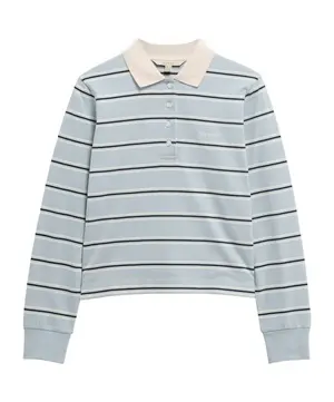 Barbour Striped Polo Shirt - Sky-blue
