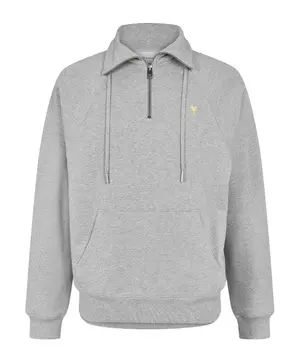 AMI Paris 1/4 Zip Fleece - Gray