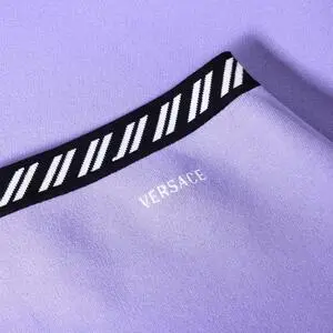 Versace Ribbed Knit Mini Pencil Skirt