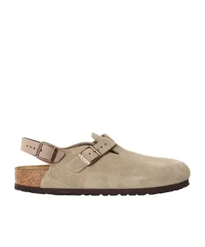 BIRKENSTOCK Tokio Suede Clog With Adjustable Heel Strap