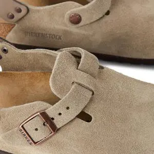 BIRKENSTOCK Tokio Suede Clog With Adjustable Heel Strap