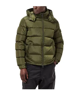 Moncler Maya Down Short Puffer Jacket With Detachable Hood