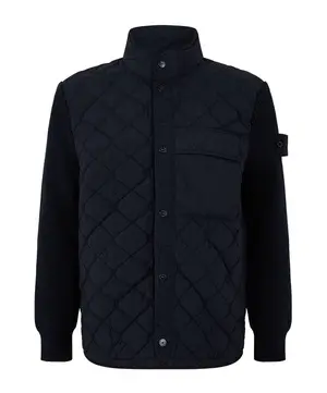 Stone Island Stand Collar Hybrid Jacket - No